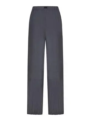 Prada Wool And Mohair Sports Trousers - Gray