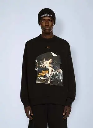 Off-White Cupid Paper Skate Crewneck Sweatshirt