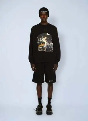 Off-White Cupid Paper Skate Crewneck Sweatshirt