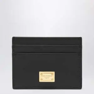 Dolce & Gabbana Plonge Calf Leather Card Holder - Black