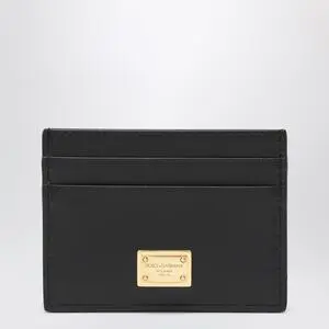 Dolce & Gabbana Plonge Calf Leather Card Holder - Black