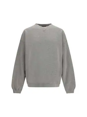 GOLDEN GOOSE Lettering Back Oversized Pullover - Gray
