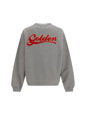 GOLDEN GOOSE Lettering Back Oversized Pullover - Gray