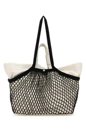 Balenciaga Two-tone Canvas And Mesh Medium 24/7 Shopping Bag - Multicolor