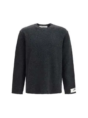 GOLDEN GOOSE Crew Neck Wool Sweater - Gray