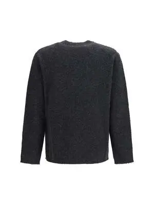 GOLDEN GOOSE Crew Neck Wool Sweater - Gray