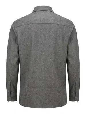 Brunello Cucinelli Virgin Wool Flannel Overshirt - Multicolor