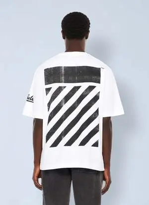 Off-White Big Off Diagonal Skate Logo T-shirt - White