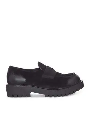 Prada Suede Loafers With A Distressed Finish