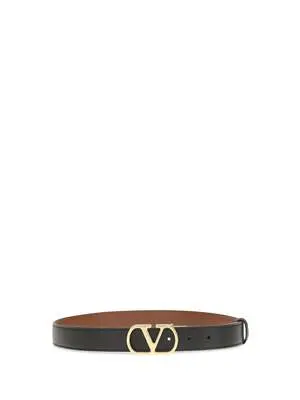 Valentino Garavani Reversible Vlogo Signature Belt - Black