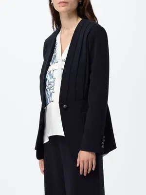 Max Mara Single-breasted Virgin Wool Slim Fit Blazer - Blue