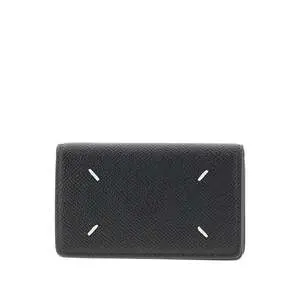MAISON MARGIELA Four Stitches Leather Cardholder - Black
