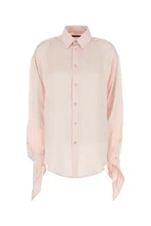 Balenciaga Pastel Satin Shirt - Pink