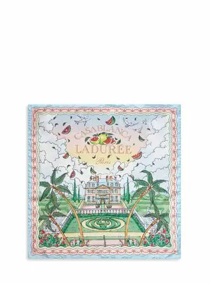Casablanca Printed Silk Laduree X Medium Scarf