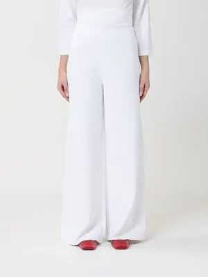 Max Mara Knit Palazzo Trousers - White
