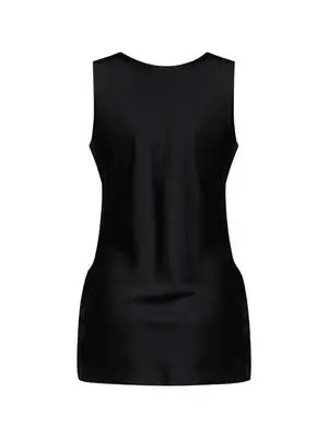 Stella McCartney Black Satin Draped Top