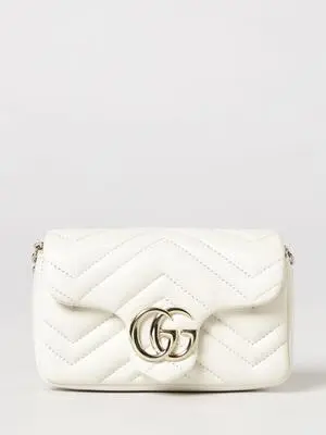 Gucci Gg Marmont Matelasse Nappa Leather Bag - Cream