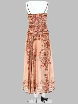 Zimmermann Silk Midi Dress - Pink