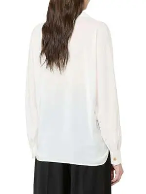Max Mara Crepe De Chine Polo Shirt