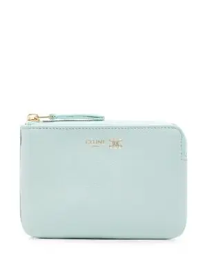 Celine Triomphe Stamp Leather Coin Purse - Multicolor