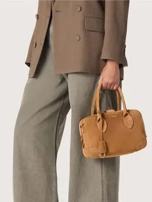 GOLDEN GOOSE Suede Vita Bag - Brown
