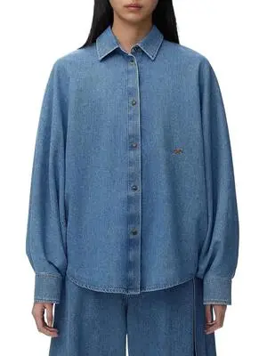 Loewe Lightweight Washed Cotton Denim Shirt - Multicolor