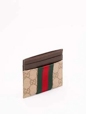 Gucci Card Case With Web