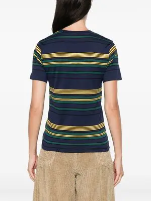Miu Miu Striped Cotton T-shirt