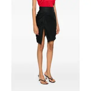 VIVIENNE WESTWOOD Asymmetric Draped Cotton Skirt