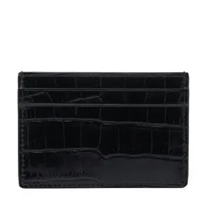 TOM FORD Croco Line Cards Holder - Black
