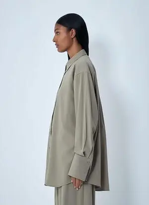 TOTEME Classic Tuxedo Shirt - Cream