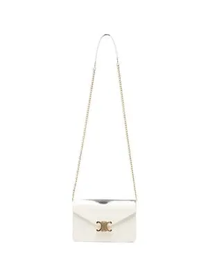 Celine Margo Leather Wallet On Chain - Multicolor