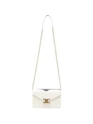 Celine CELINE Margo Leather Wallet On Chain Multicolor