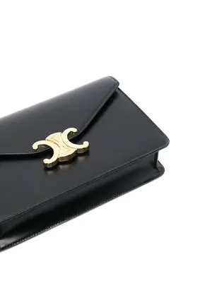 Celine Margo Leather Wallet On Chain