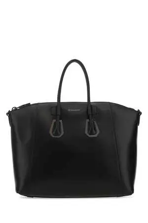 Givenchy Leather Small Antigona Sport Handbag - Black