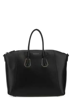 Givenchy Leather Small Antigona Sport Handbag - Black