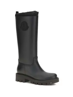 Moncler Waterproof Knee-high Kickstream Boots - Black
