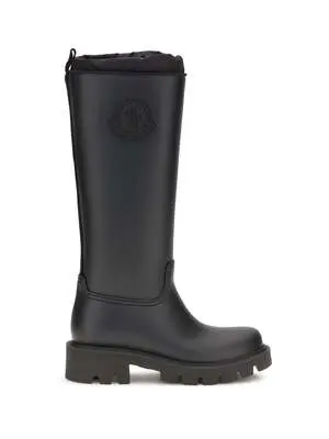 Moncler Waterproof Knee-high Boots - Black