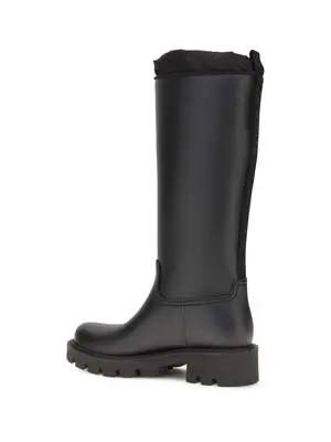 Moncler Waterproof Knee-high Boots - Black