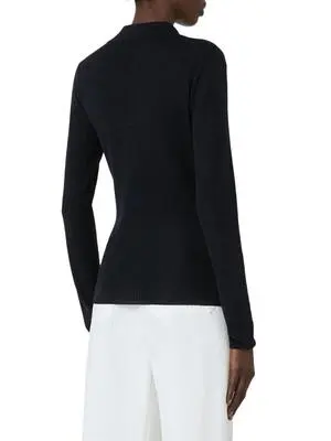 Max Mara Cashmere And Silk Polo Sweater - Blue