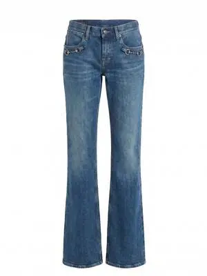 Gucci Low Rise Flare Pants - Multicolor