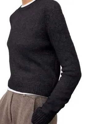 LISA YANG Solene Silk Cashmere Sweater - Black