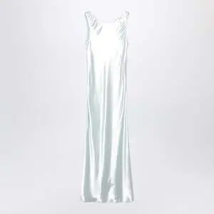 Miu Miu Chlorophyll-colored Shiny Viscose Dress