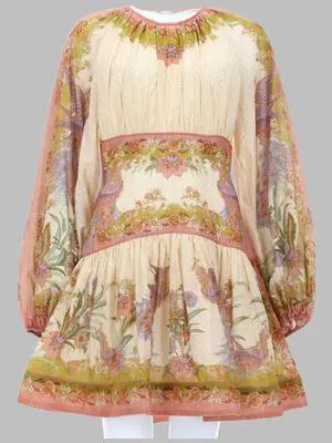 Zimmermann Indra Printed Mini Dress - Multicolor