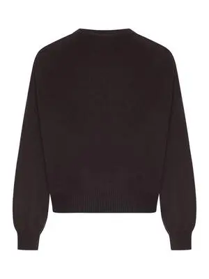 LISA YANG Cashmere Sweater With Wide Sleeves - Brown
