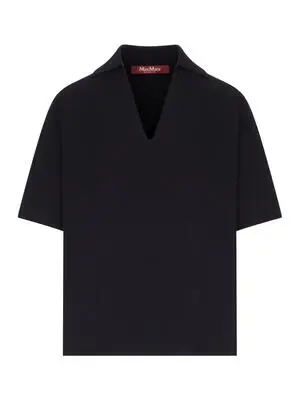 Max Mara Oncia Polo Model Sweater In Viscose - Black