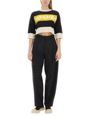 Marni Logo Virgin Wool Jersey