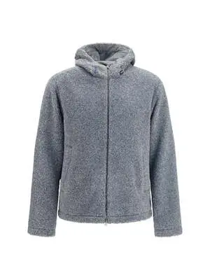 Herno Teddy-effect Hooded Jacket - Gray