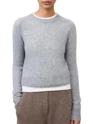 LISA YANG Solene Silk Cashmere Sweater - Gray