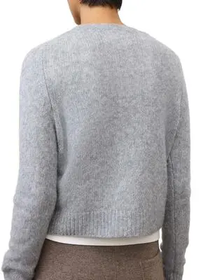 LISA YANG Solene Silk Cashmere Sweater - Gray
